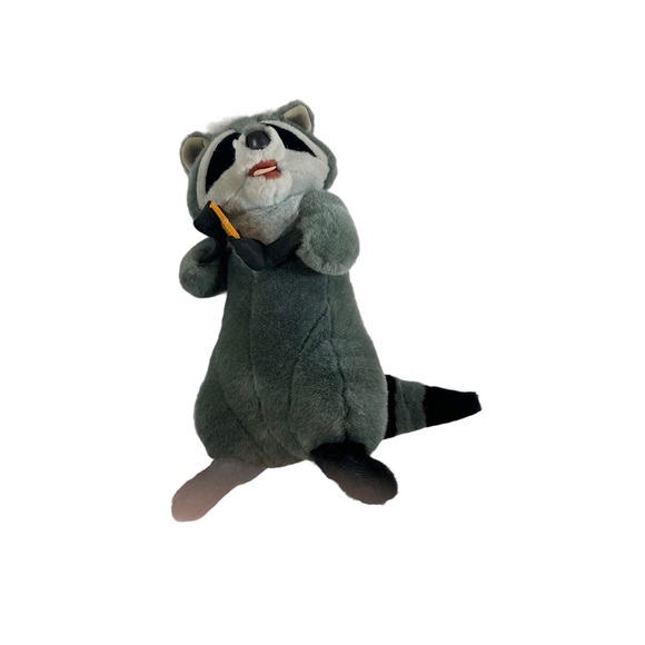 Disney | Toys | Vintage Pocahontas Large 6 Meeko Raccoon Plush Toy ...